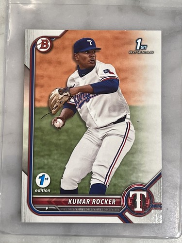 Kumar Rocker 2022 Bowman Draft 1st Edition First Bowman; Rangers #BD ...