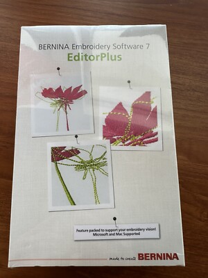 Bernina embroidery software 7 Editor Plus Brand New Unopened Box | eBay