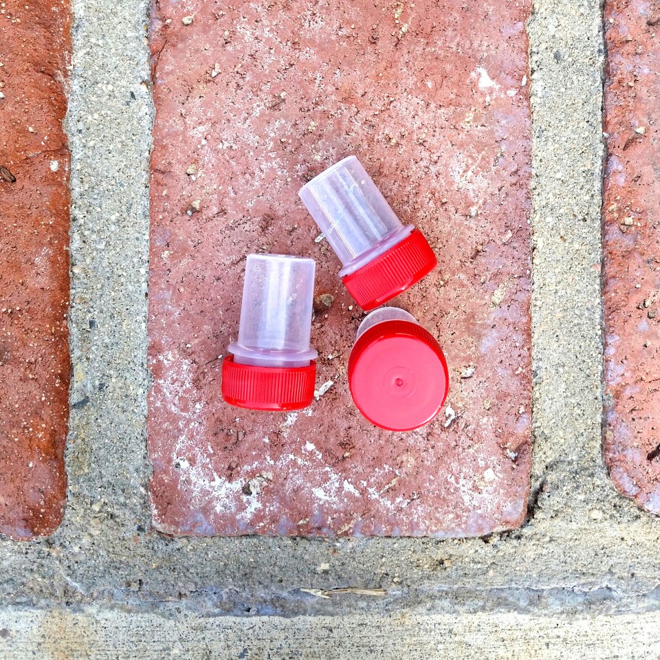 12 Tiny Tubes Vial RED CAP Container USA Made jars TABLETS Powder 2205 ...