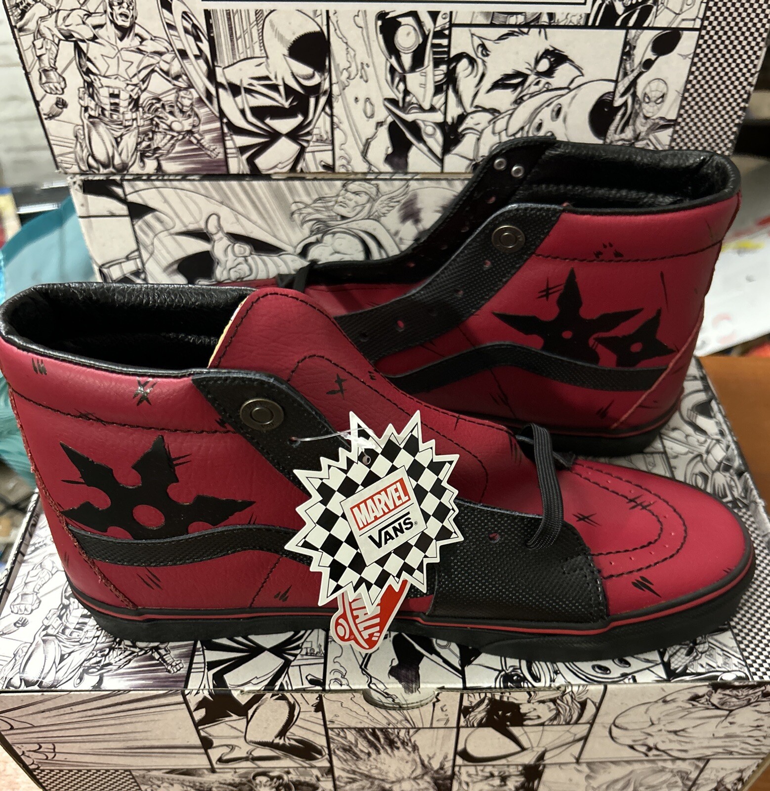 NEW VANS Sk8-Hi Marvel Deadpool Shoes (US 11) -Limited Edition DEAD ...