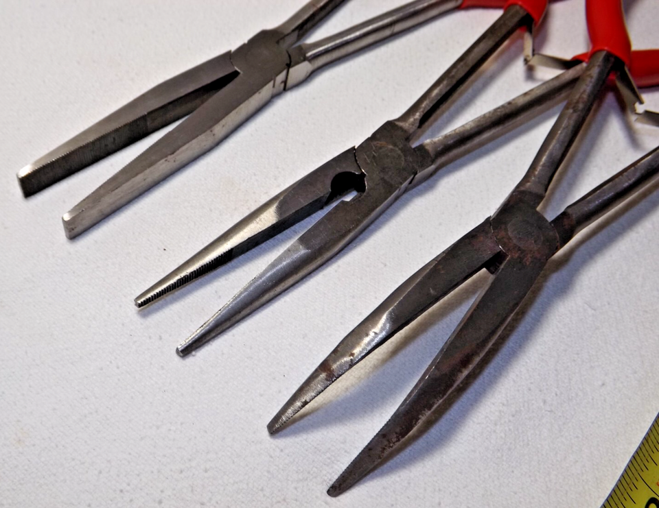 Mac Tools Plier Lot 3 Needle Nose Pliers Spring Loaded Nice P301731 33 ...