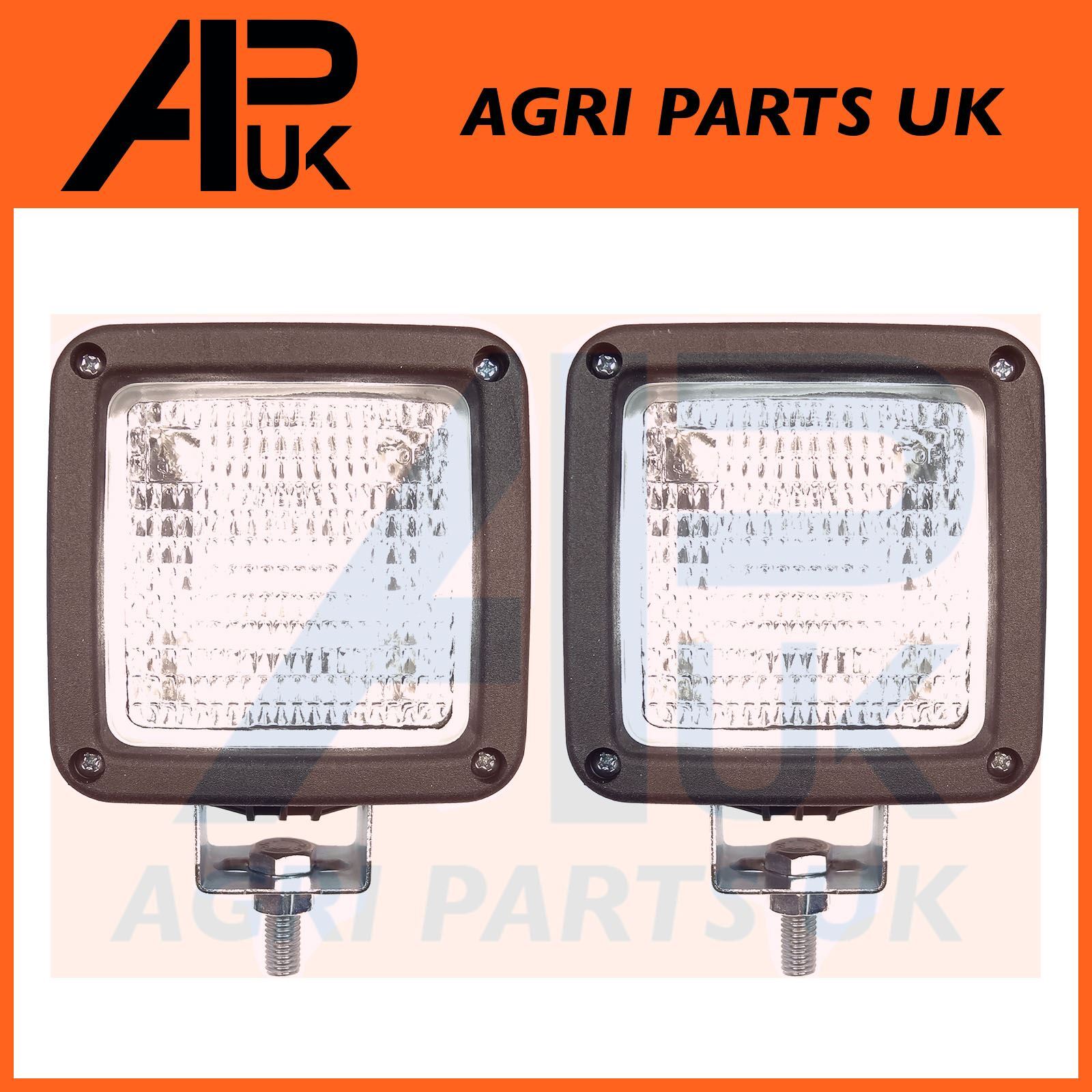 2X Mini Digger Excavator Work Lights Lamps Square for Komatsu Hitachi ...