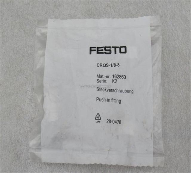 Festo 162863 CRQS-1/8-8 Push-In Fitting for sale online | eBay