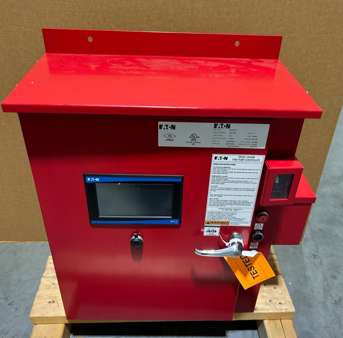Eaton Fire Pump Controller