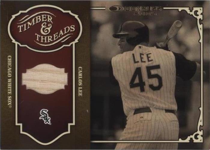 2005 Donruss - Timber & Threads Carlos Lee #TT-7 Bat (MEM) for sale ...