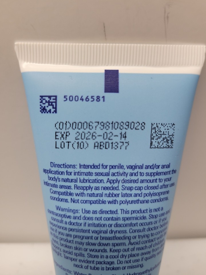 KY Jelly Classic Glide Water Based Lubricant Gentle Formula 2oz EXP 02/ ...