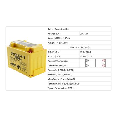 MBTX9U Glass Matt 12V Battery for Benelli TNT 1130R Carbon Ed 2015 ...