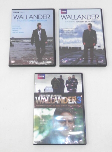 BBC Wallander Seasons 1 2 3 DVD Set • Kenneth Branagh Drama Detective ...