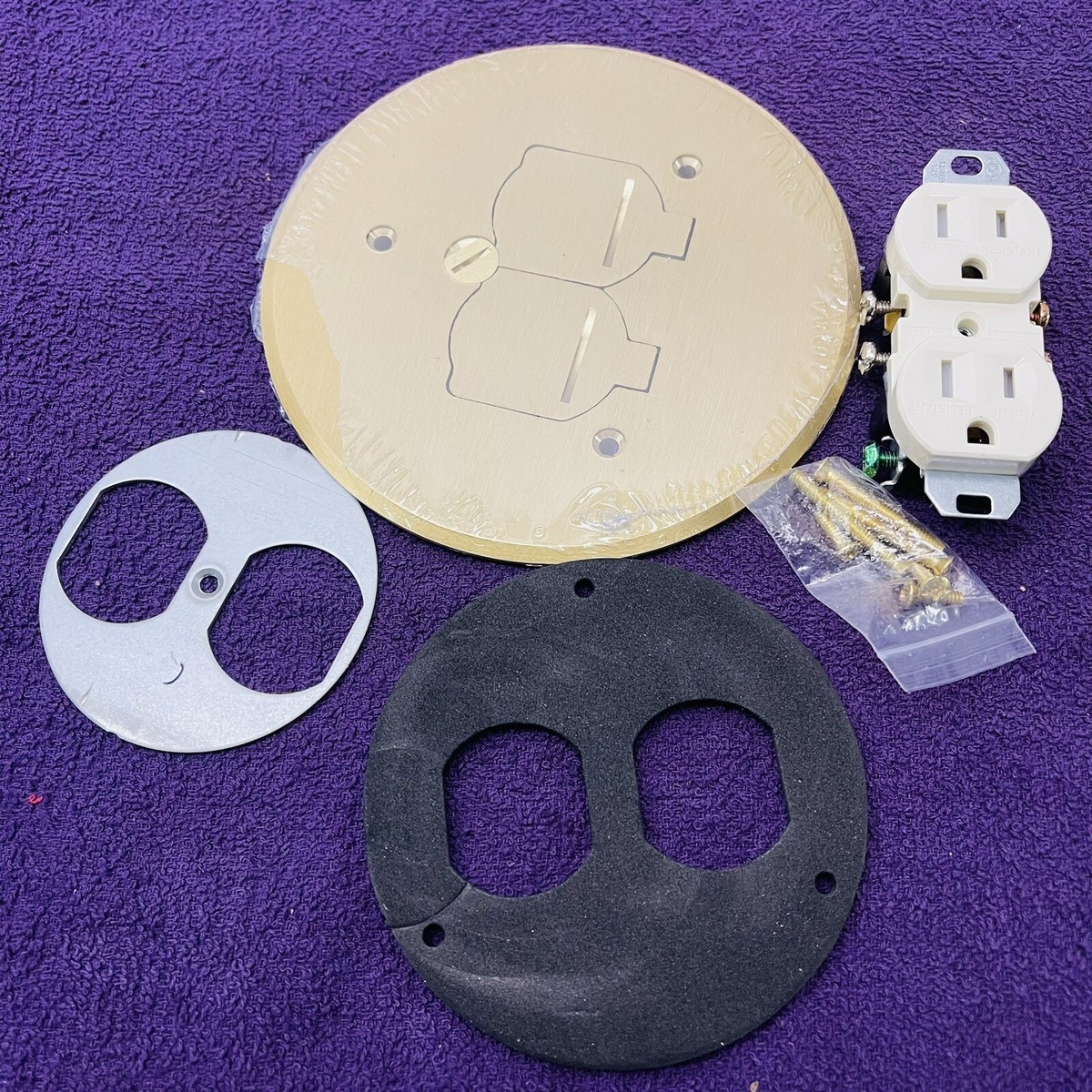 Round Outlet Box Cover FLOOR OUTLET BOX COVER E48106 | EBay