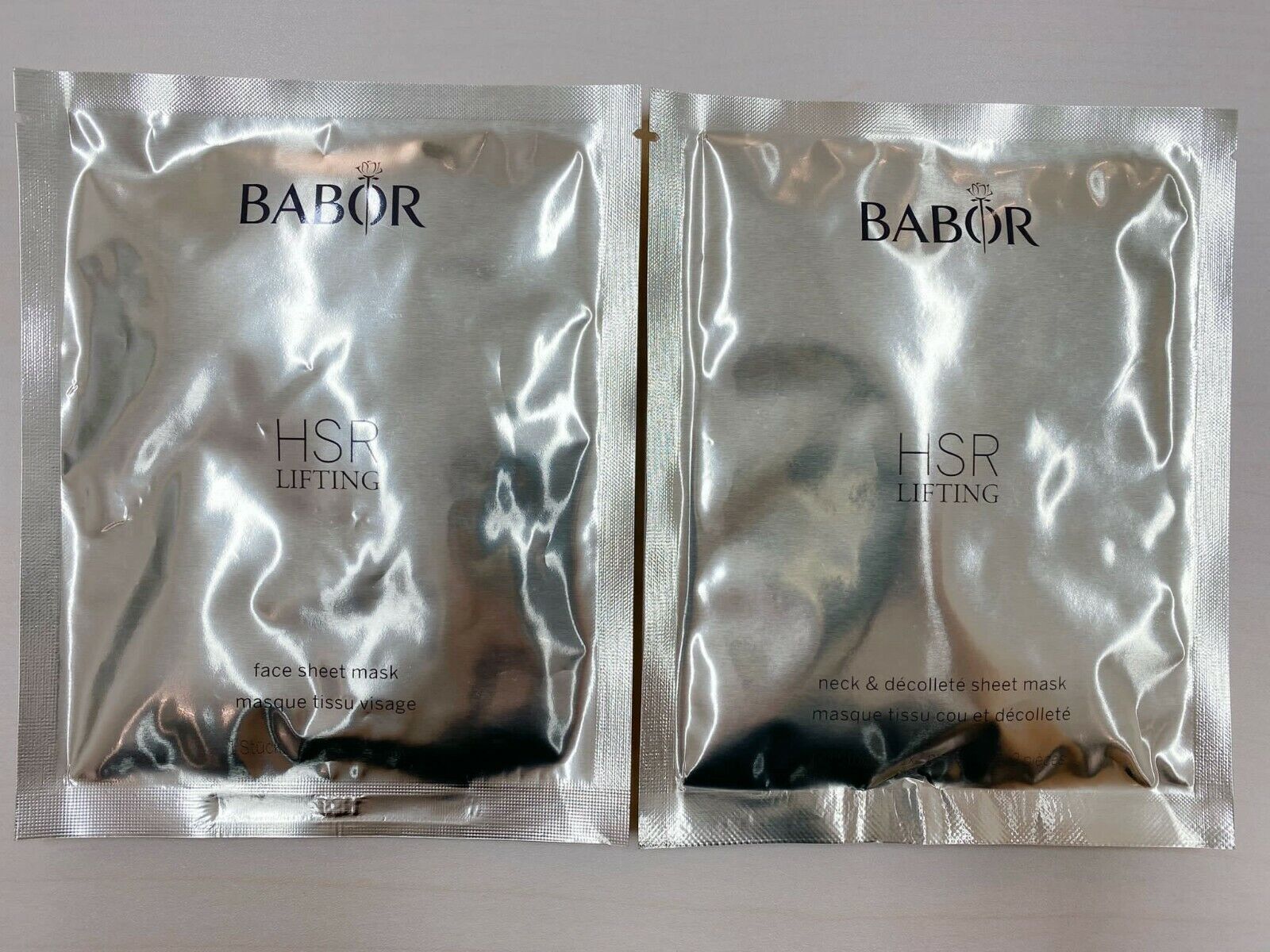 Babor HSR Lifting Sheet Mask for Face + Neck/ Decollete (2 Masks) 10 ...