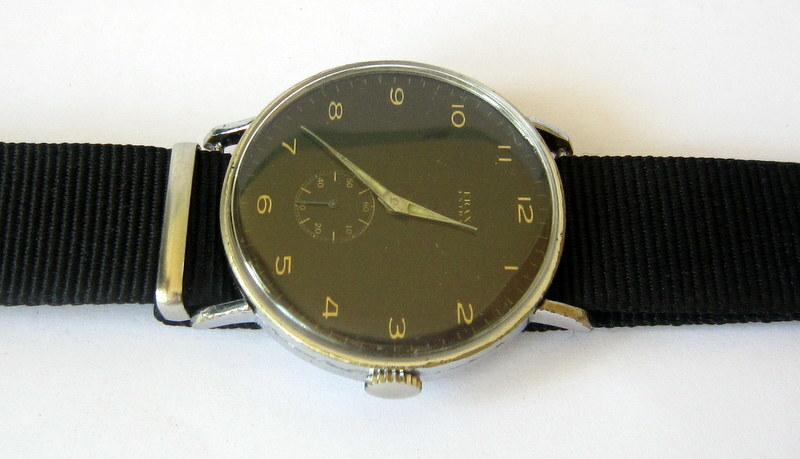 ART DECO WWII ERA RARE LARGE MILITARY SWISS MEN'S WATCH"ERAX"RESTORED ...
