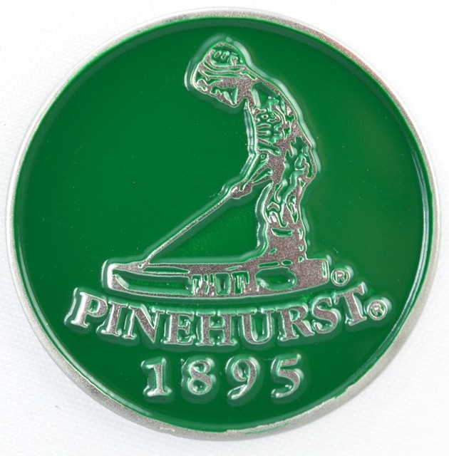 PINEHURST (1895) Logo FLAT Golf BALL MARKER - Green | eBay