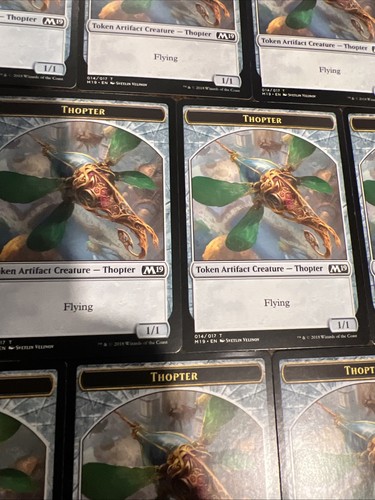 9x Thopter Creature Tokens MTG Magic The Gathering M19 Card Lot | eBay
