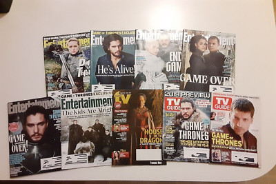 LOT OF 9 Entertainment Weekly & TV Guide Magazine GAME OF THRONES | eBay