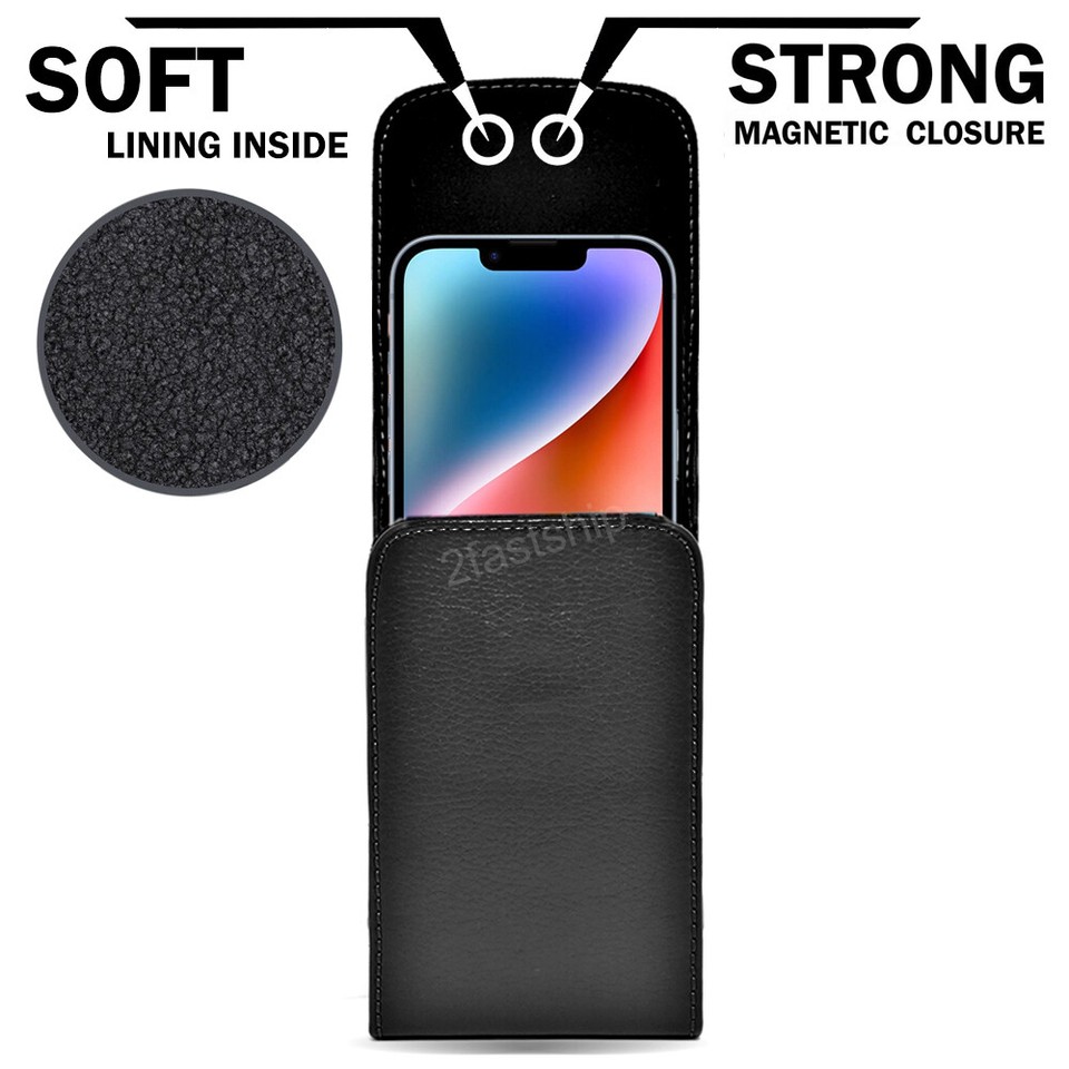 For Samsung Galaxy S24 / S24+ S24 Ultra /FE Leather Case Belt Clip ...
