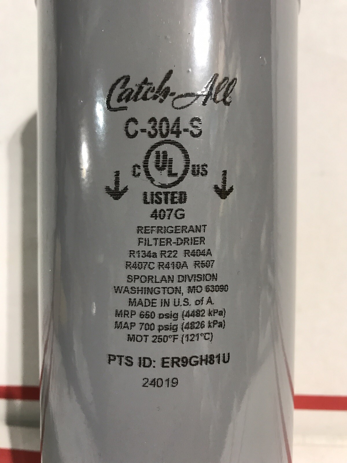 Sporlan Catch-All Filter-Drier C-304-S 1/2" ODF Solder | eBay