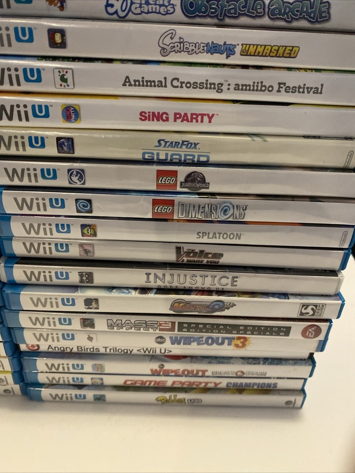 WII U Game Lot- Lot Of 50 Wii U Games: Most With Manuals Mario Donkey ...