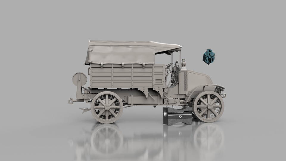 Renault EG Late Model WW1 french truck 3D model kit 1:35 scale WW1 ...