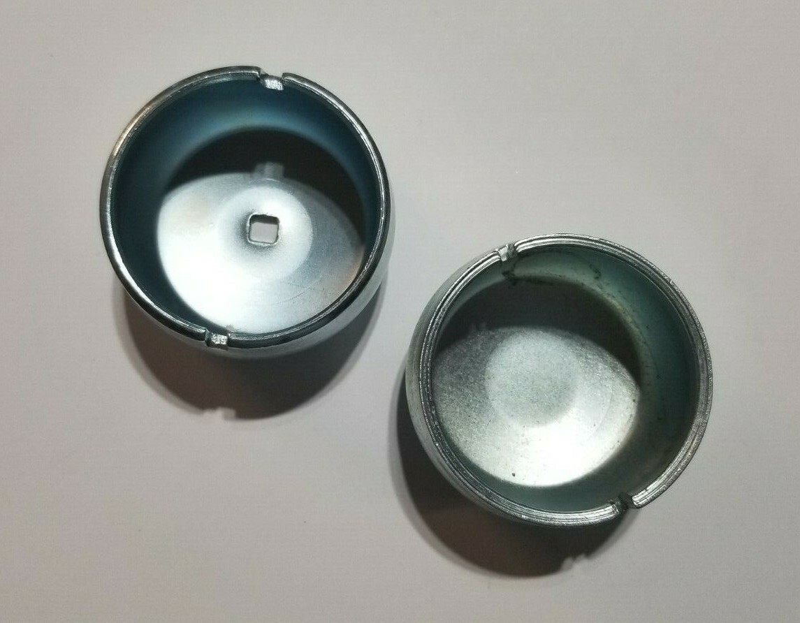 FRONT WHEEL GREASE CAPS SET OF 2 LEFT & RIGHT VOLKSWAGEN T1 BUG BEETLE ...