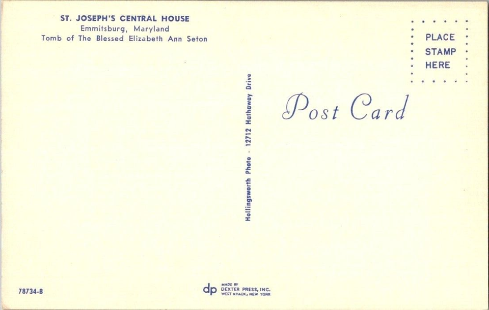 1950'S. EMMITSBURG, MARYLAND. ST. JOSEPH'S CENTRAL HOUSE. POSTCARD XZ21 ...