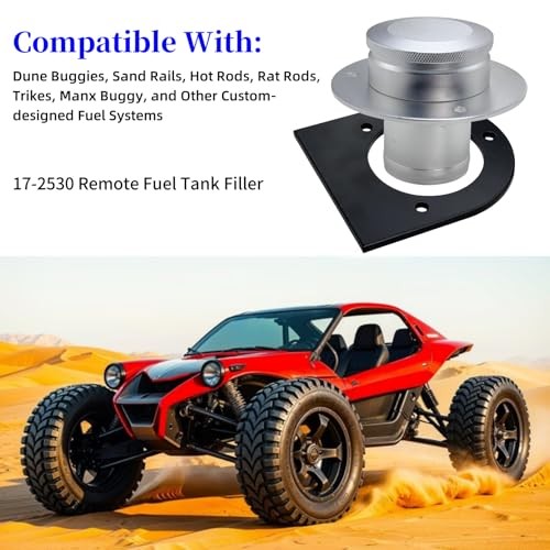 17-2530 Remote Fuel Tank Filler Neck with Billet Aluminum Gas Cap ...