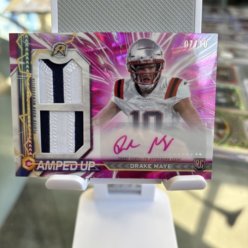 Topps Resurgence - Amped Up Rookie Patch Autographs Drake Maye /10 | eBay