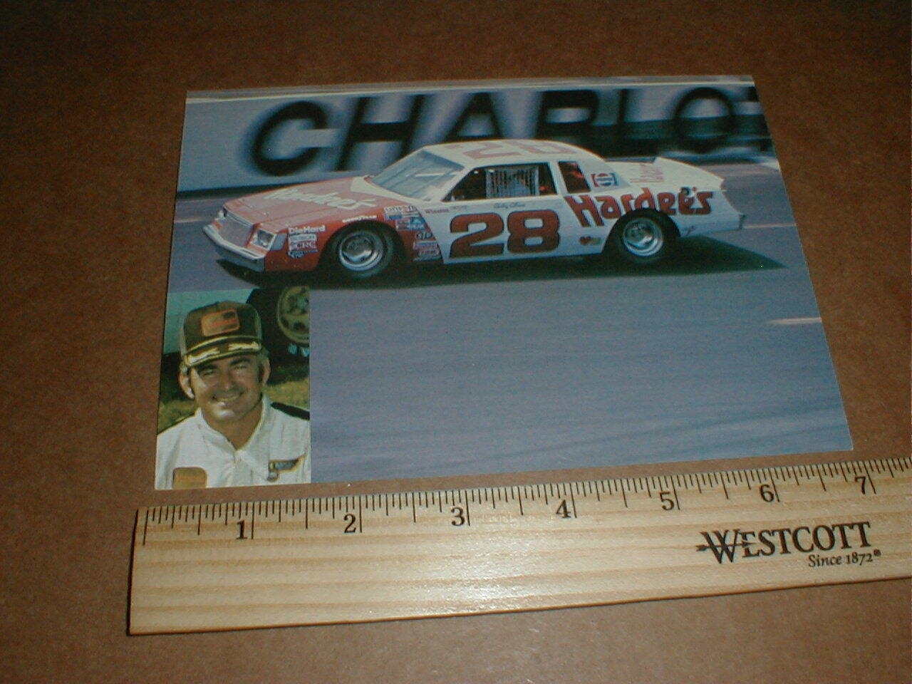 VTG 1981 Buick Bobby Allison NASCAR Racing Postcard Handout Hardee's ...