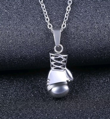 Stainless Steel Boxing glove Pendant, Charm Necklace, 3D,Silver,UFC ...