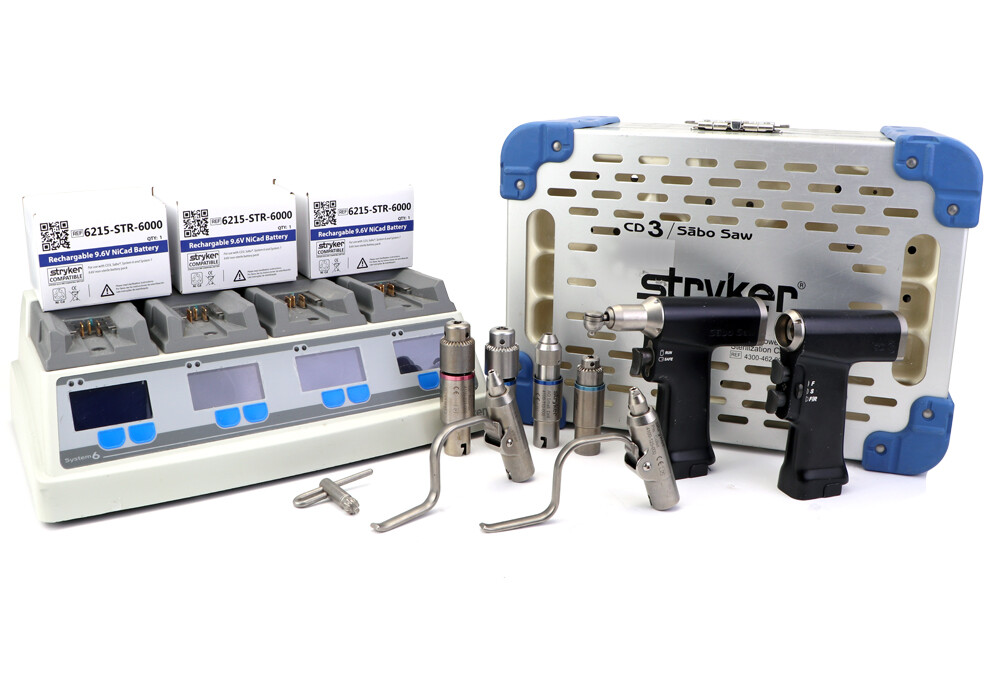 Stryker Small Bone Cordless Driver 3 Set with new batteries | eBay