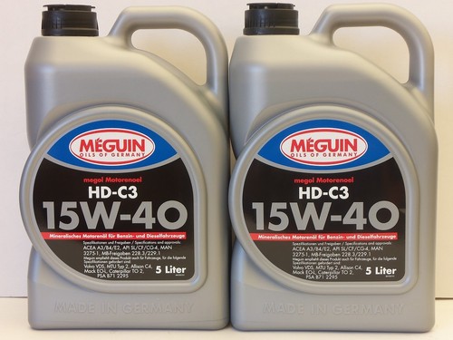 4,58€/l Meguin Megol Motorenöl HD-C3 15W-40 10 L A3/B4 Motoröl | eBay
