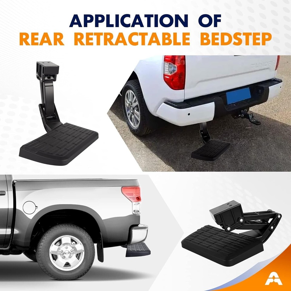 Retractable Truck Step Rear Bumper Tailgate Bed Step for Toyota Tacoma ...