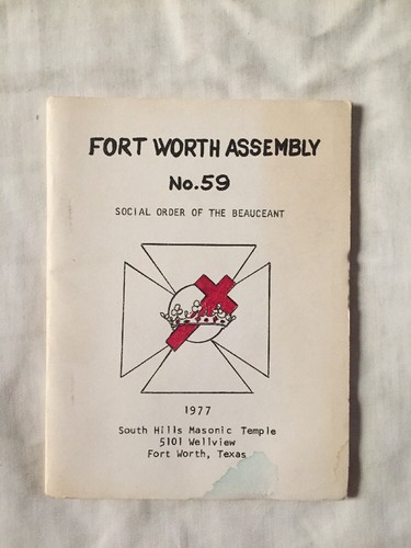 Ft Worth Assembly No. 59 Social Order of the Beauceant ~ Sth Hills ...