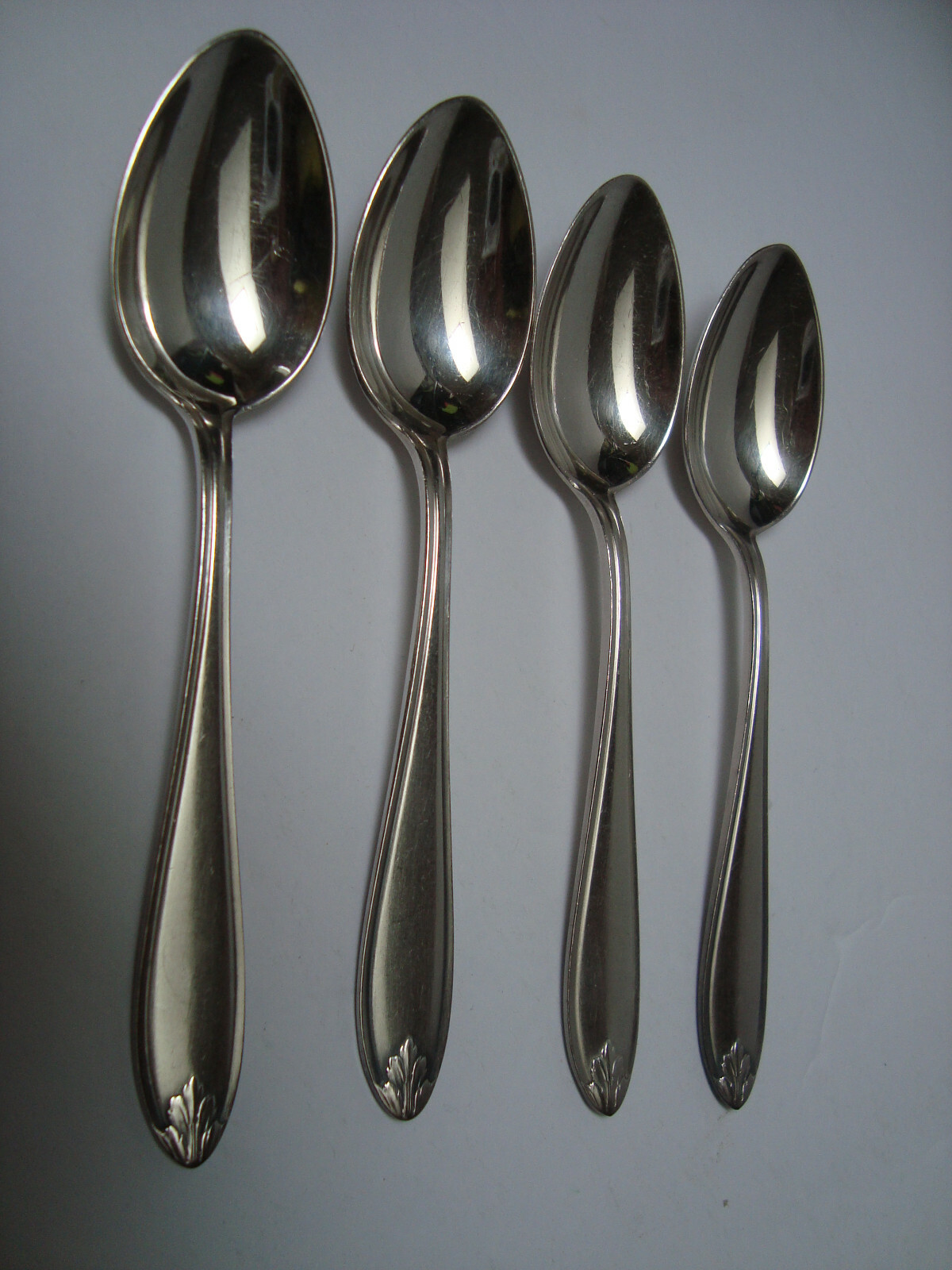 Four Vintage WMF - 90 (Germany) Silver Plate 5 1/4" Teaspoons - Unknown ...