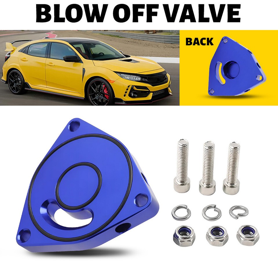 New BOV Blow Off Valve Plate Blue Spacer Billet For Honda 2015-2021 ...