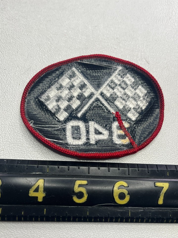 340 ENGINE Car Racing Motorsports Race Checkered Flag Patch Vintage c 1980s M028 | eBay