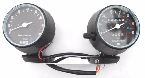 NOS HARLEY DAVIDSON SPORTSTER SPEEDOMETER TACHOMETER COMBO XL 92058-81A ...