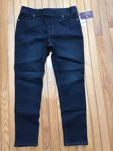 New Gloria Vanderbilt Blue Avery Slim Leg Pull-On Jeans Size 16 (C25-16 ...