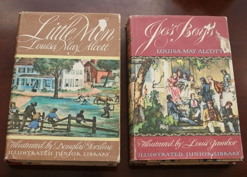 LITTLE MEN + JO'S BOYS Illustrated Junior Library HC/DJ 1974 Louisa May ...