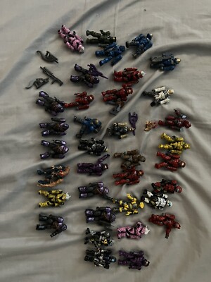 halo mega block mini figures HUGE lot parts accessories weapons NOT ...