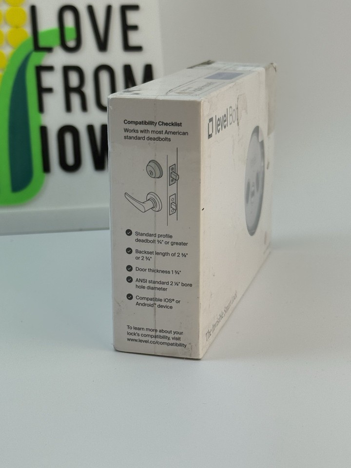 Level Bolt Smart Lock – Bluetooth Keyless Entry Deadbolt, Works with ...