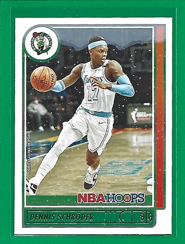 2021-22 NBA Hoops Winter Basketball Dennis Schroder #156 Boston Celtics ...