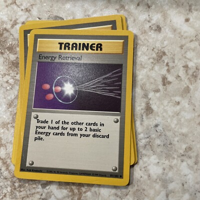 ENERGY RETRIEVAL - Base Set - 81/102 - Uncommon - Pokemon Card ...