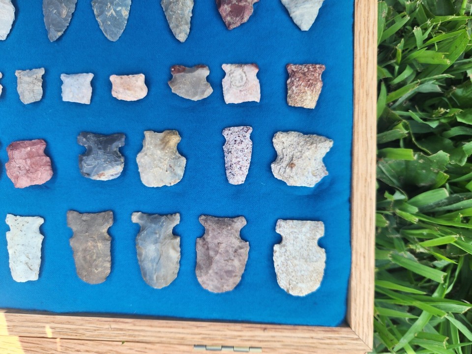 Authentic Native American Artifact Arrowhead Big Sandy Lot 39 Pieces Ebay
