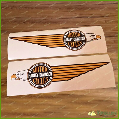 1985 Harley-Davidson Fat Boy Gas Tank Decal/Sticker Kit EAGLE | OE ...