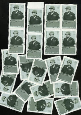 US #3121 32¢ Brig. Gen. Benjamin O. Davis, Sr. wholesale lot 20 stamps ...