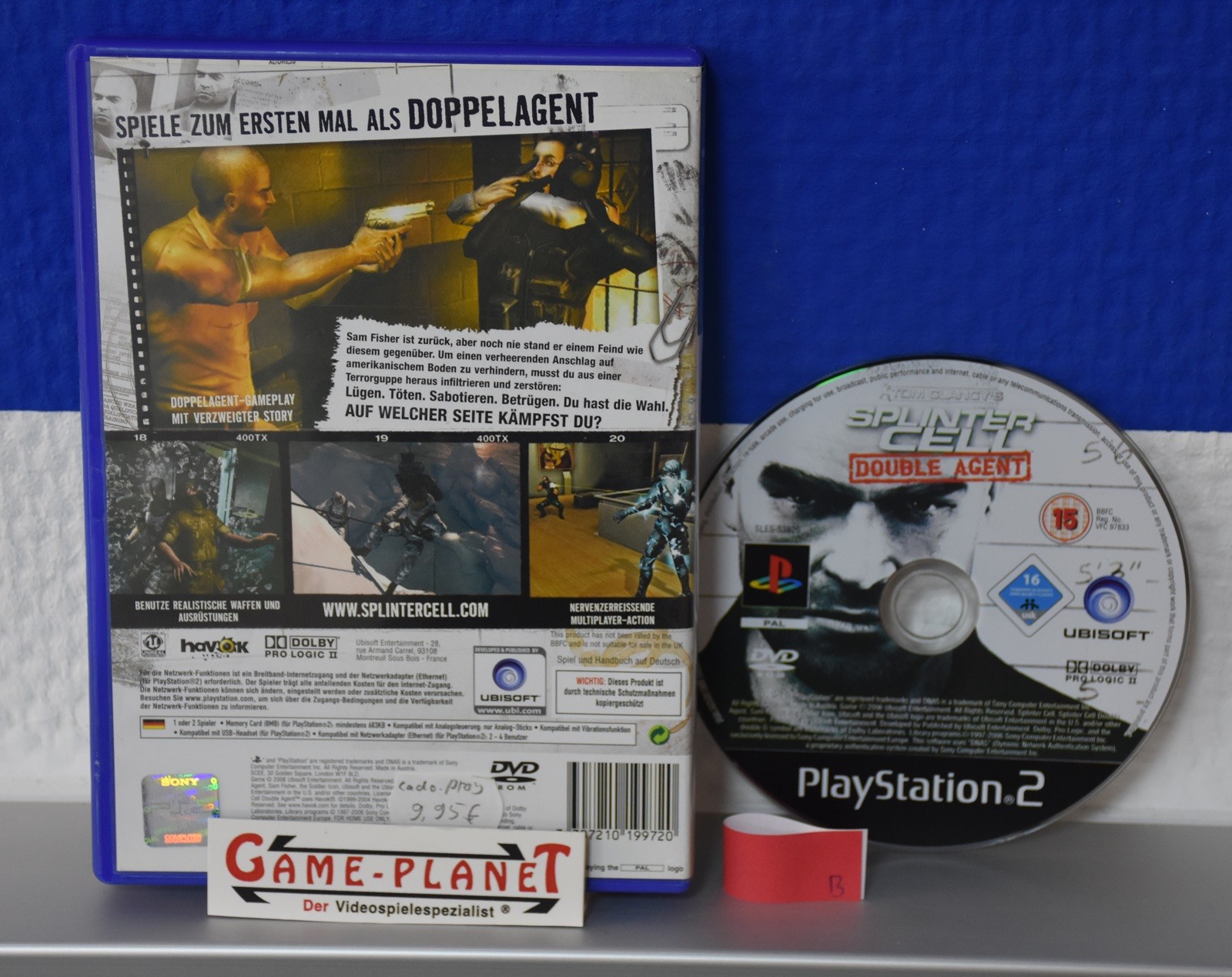 Tom Clancy's Splinter Cell - Double Agent PS2 Ubisoft PAL Havok OVP ...