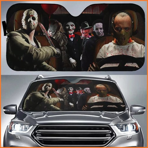 Horror Movie Auto Sun Shade V1 Car Sunshade Car Sunshade Accessories | eBay