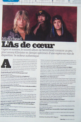 Motôrhead , l'as de coeur , french clipping , 09/2006 , | eBay