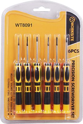 Worksite WT8091 Pro. 6pcs Precision Screwdriver Set Repair Tool | eBay