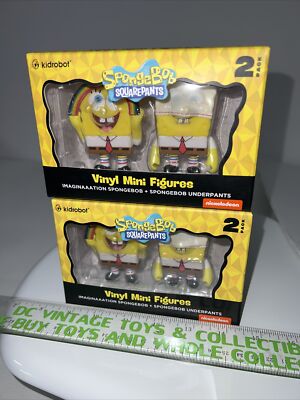 Kidrobot SpongeBob SquarePants Vinyl Mini Figures 2021 NIP LOT-2 L@@K 🔥 ...